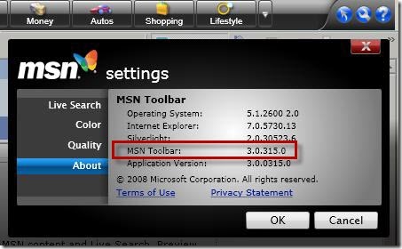 meraTechPort: New version of MSN Toolbar released
